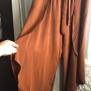 Pants & Jumpsuits | Nwt Rust Colored Flowing Tulip Pants | Poshmark